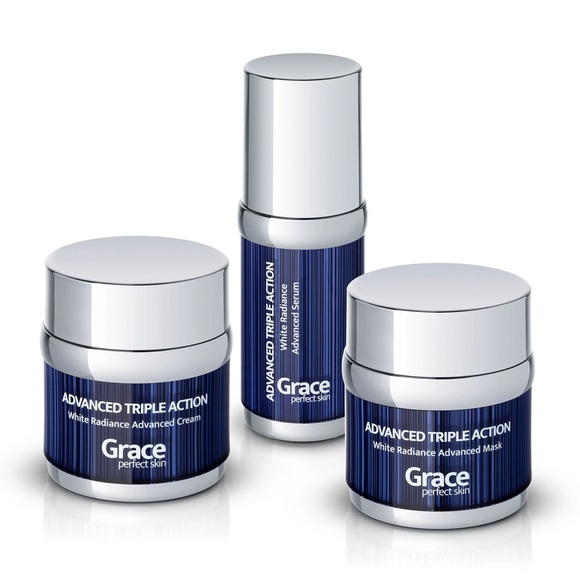 Grace | Skincare | Grace Advanced Triple Action Set Blue And Silver ...
